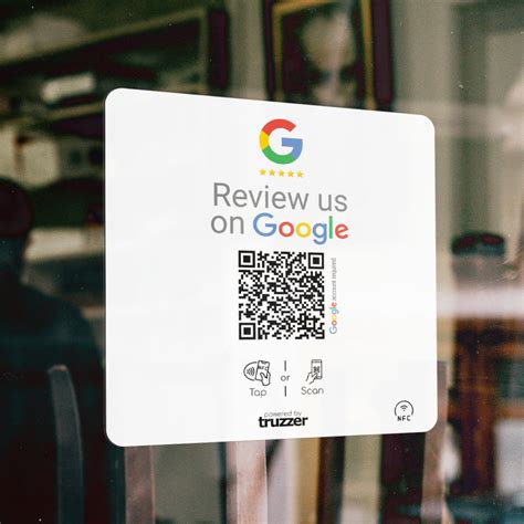 Review Us On Google NFC Stand Display Truzzer