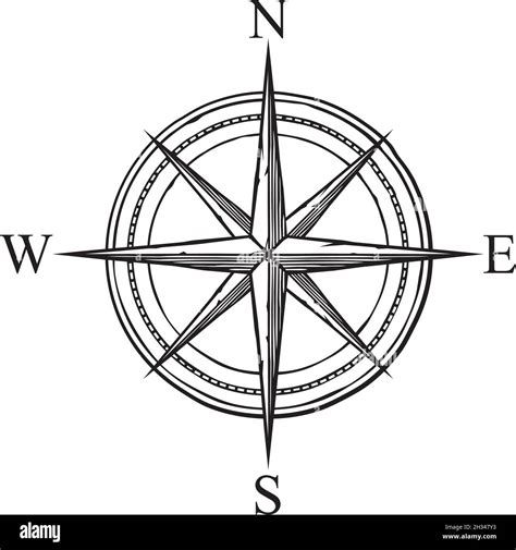 Compass Vector Illustration Stock Vector Image And Art Alamy