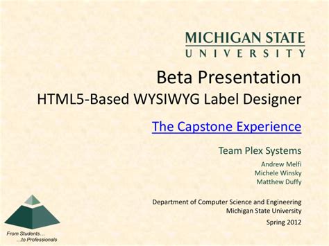 Ppt Beta Presentation Html5 Based Wysiwyg Label Designer The