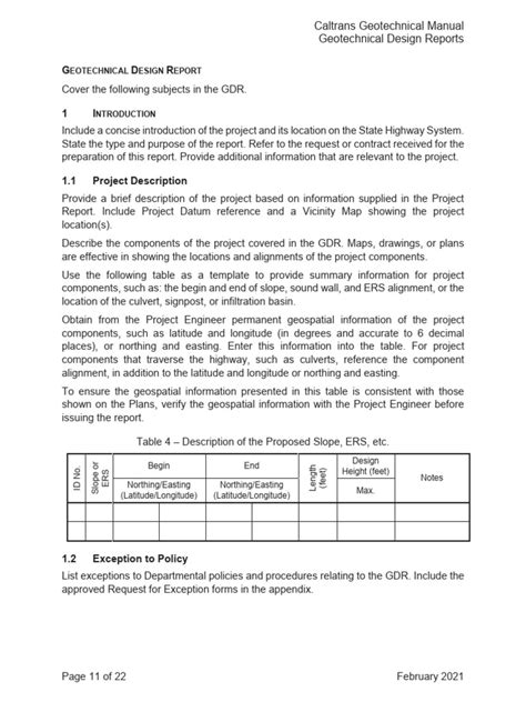 Appendix 10 Geotechnical Design Reports Guidelines Pdf Geotechnical Engineering Earth