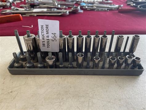 Lot 1 4 Organizer With Craftsman Sockets