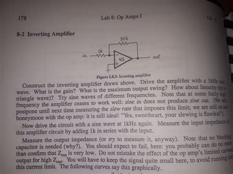 Input Impedance Of The Op Amp Inverting Amplifier Electrical