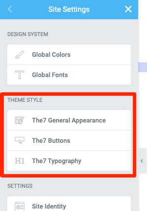 Theme Style The Elementor