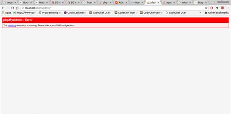 Phpmyadmin Module Mbstring Ini File Doesnt Exist Mbstring Is