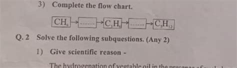 3 Complete The Flow Chartq 2 Solve The Following Subquestions Any 2
