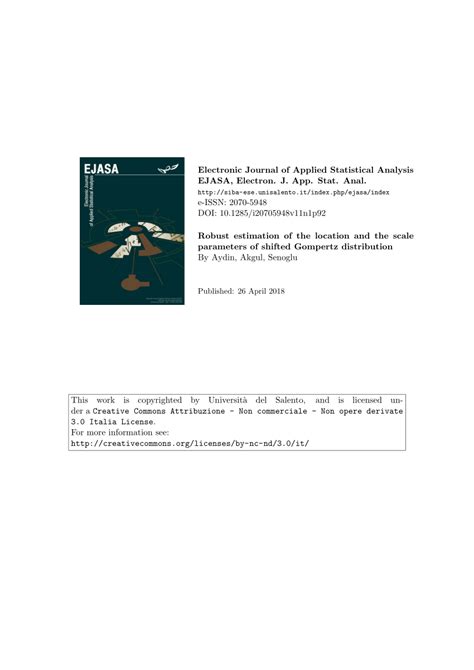 Pdf Robust Estimation Of The Location And The Scale Parameters Of