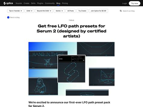 Spliceでserum 2 Lfo Pathプリセット配布 Makous Peephole