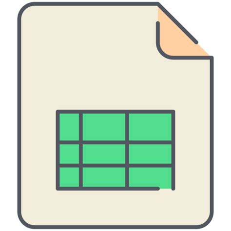 Data Excel File Filetype Format Table Tabular Icon