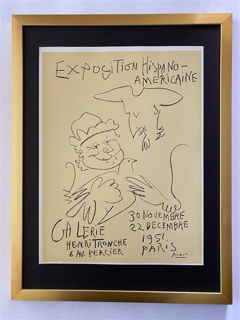 Pablo Picasso Original 1971 Signed High Quality Print Printed In