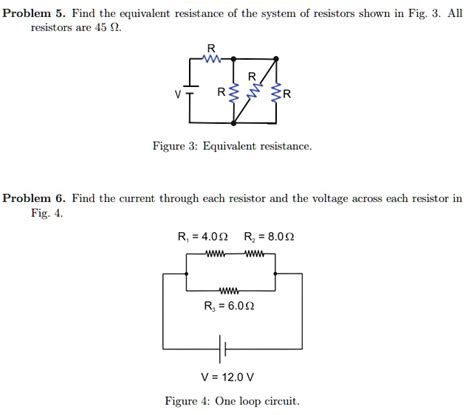 Solved Problem 5 Find The Equivalent Resistance Of The System Of Resistors Shown In Fig 3 All