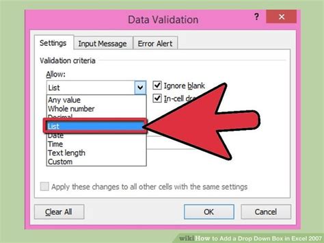 How To Add A Drop Down Box In Excel Steps With Pictures