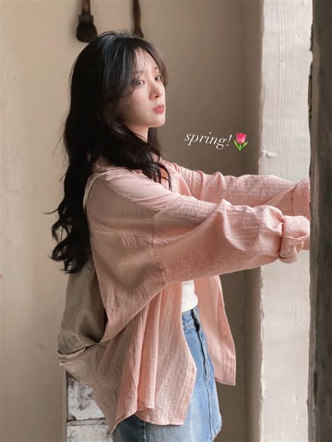 슬로우앤드 [단독] [긴팔and반팔셔츠🤍] Slowmade 톤앤결 여리핏 코튼셔츠 5 Color