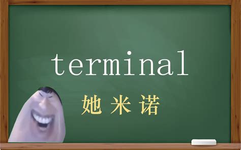 一秒钟寄个单词“terminal” 米诺诺英语 米诺诺英语 哔哩哔哩视频