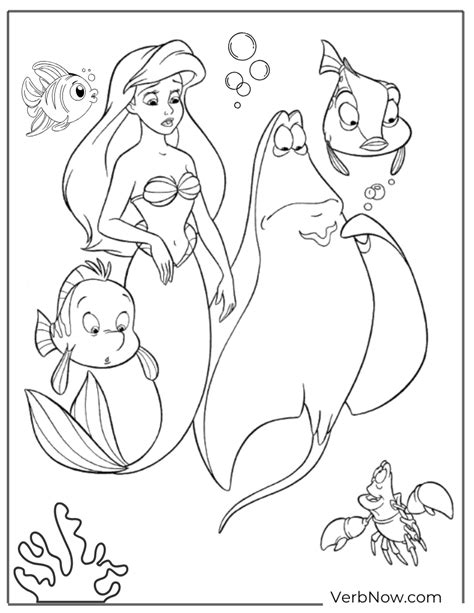 Disneys The Little Mermaid Coloring Pages 2025