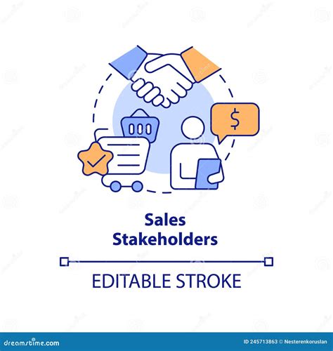 Sales Stakeholders Concept Icon Stock Vector Illustration Of Collaboration Shareholder 245713863