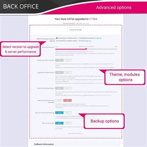 Upgrade PrestaShop To With Click Update PrestaShop Module