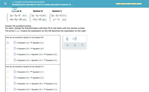 Solved O SYSTEMS OF EQUATIONS AND MATRICES Identifying The Chegg