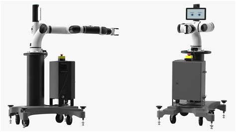 Collaborative Robot With Mobile Pedestal Rigged 3d Model 89 Max Free3d