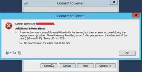 How To Fix Error No Process Is On The Other End Of The Pipe In Sql