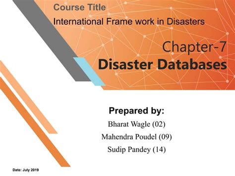 Disaster Database Ppt
