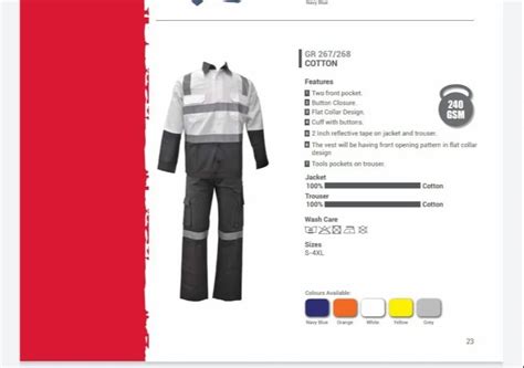 Industrial Cotton Coveralls For Safety At ₹ 1500piece In Noida Id