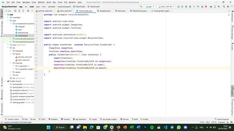 Aplikasi Recycleview Sederhana Android Studio Menggunakan Java