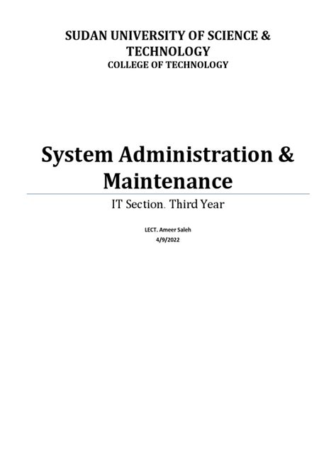 System Administration And Maintenance Pdf Domain Name System File