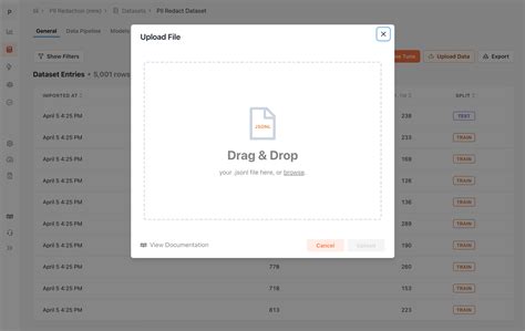 Uploading Data Openpipe