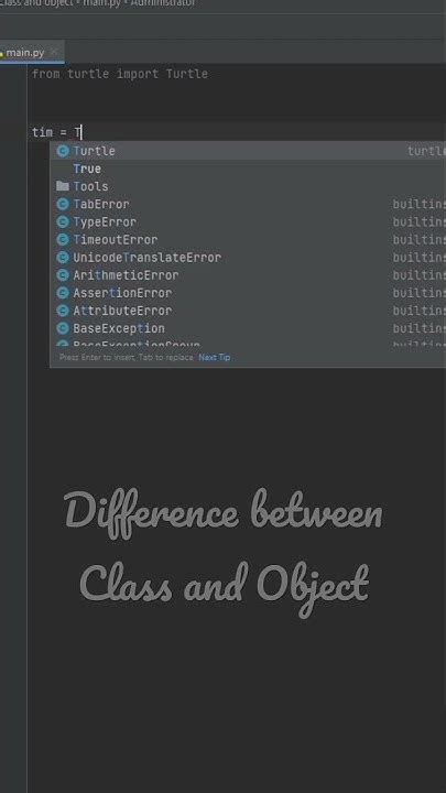 difference between class and object in python shorts python prgramming prgrammingwithbilal