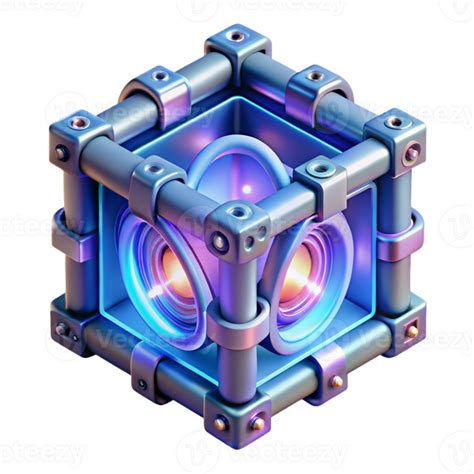 Magnificent Modern A Quantum Computer Core Glowing With Energy Complex