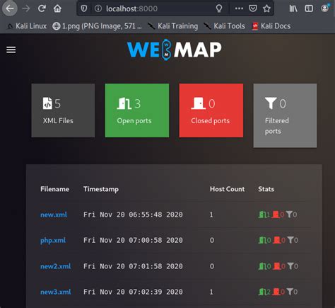 WebMap A GUI Vulnerability Scanner Secnhack