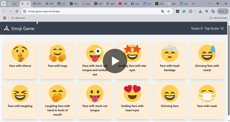 Emojigame Javascript Reactjs Webdevelopment Frontenddevelopment Jakkireddy Mahendhrareddy