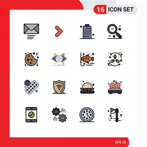 Set Of 16 Modern Ui Icons Symbols Signs For Christmas Search Cell Out