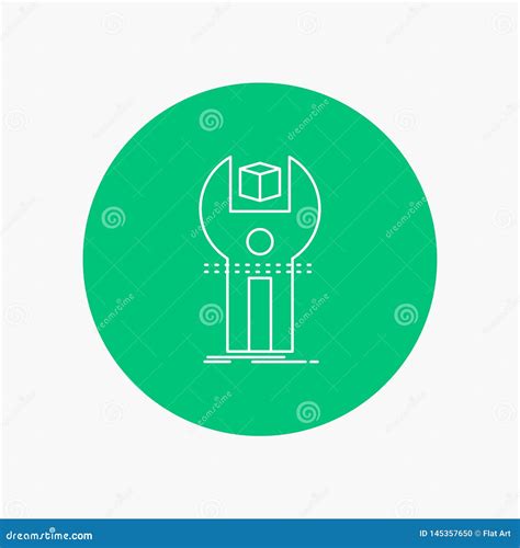 Sdk App Development Kit Programming White Line Icon In Circle