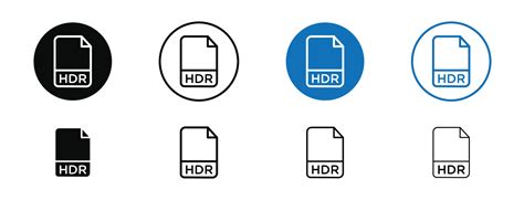 Hdr Image File Extension Icon 40277847 Vector Art At Vecteezy