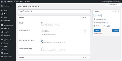 Notifications For WooCommerce Documentation WooCommerce