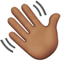 Waving Hand Medium Skin Tone Emoji U1f44b U1f3fd