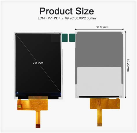 Polcd 2 8 TFT Color LCD Touch Screen ILI9341 Driver Display Module