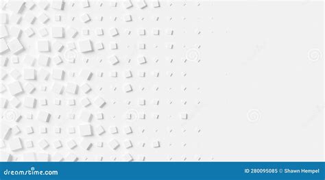 Random Scaled Array Of White Polygon Geometrical Cylinders Pattern Background Wallpaper Banner