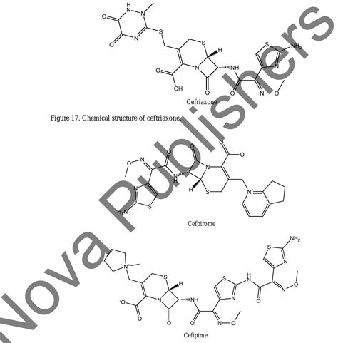 Chemical Structures Of Cefpirome And Cefipime The Fourth