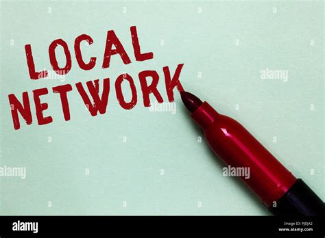 Handwriting Text Local Network Concept Meaning Intranet Lan Radio