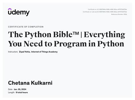 Chetana Kulkarni On Linkedin Pythonprogramming Certificationachieved
