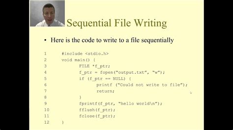 Intro To C Programming File Io Youtube