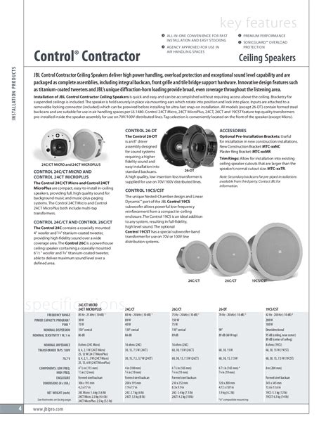 Pdf Manual For Jbl Speaker Control Control Av