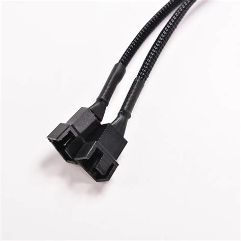 1pc 26 2cm computer case fan power cable 4pin pwm to dual pwm computer