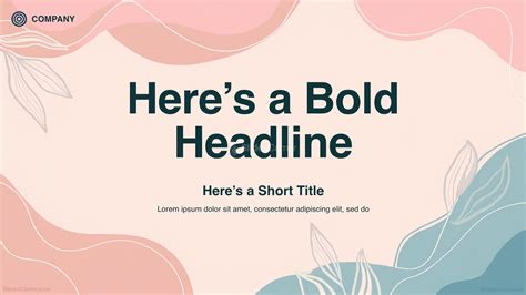 Slides Background Aesthetic Pastel Shapes And Leaves Slidescorner