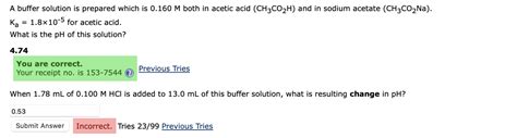 A Buffer Solution Is Prepared Which Is M Both In Chegg