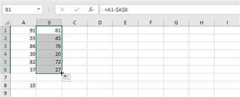 Subtract In Excel Step By Step Tutorial