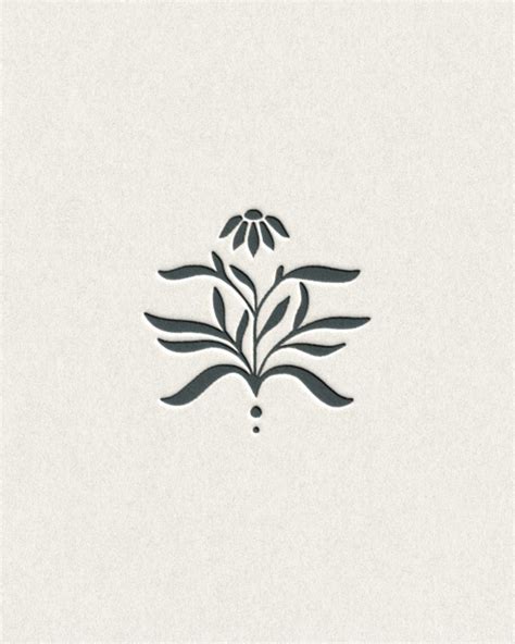Hand Drawn Floral Brand Motif For Visual Identity Design In 2025 Flower Logo Design Body Art