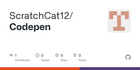 GitHub ScratchCat12 Codepen